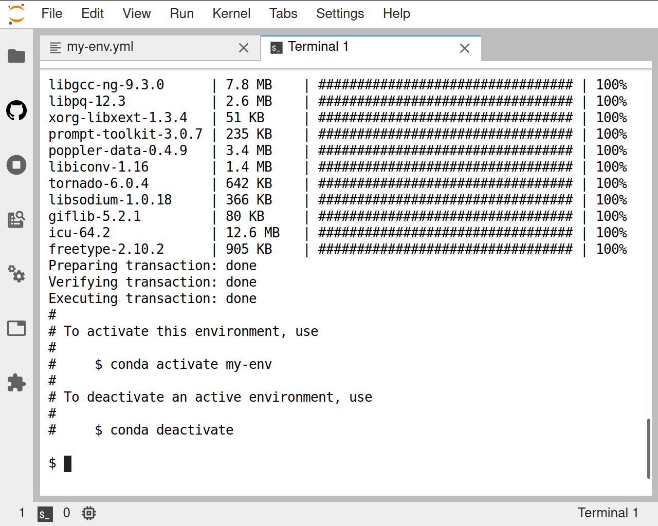 Create new Conda environment